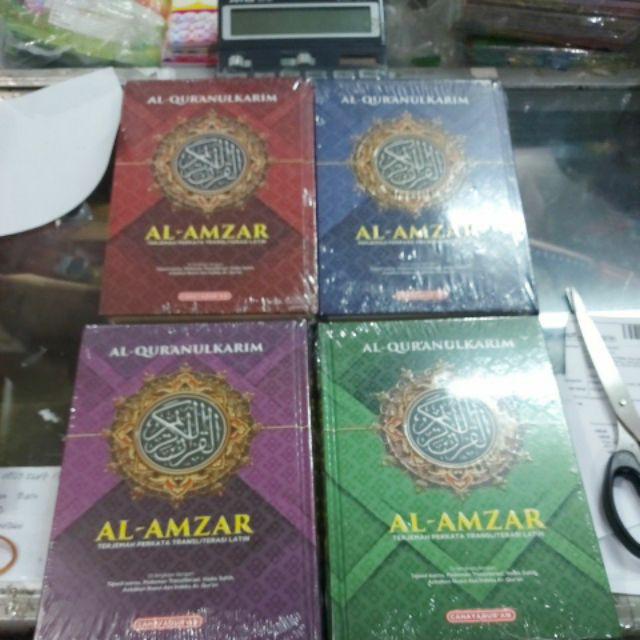 Jual Al quran al amzar a5 terjemah perkata latin tajwid warna free tasbih | Shopee Indonesia