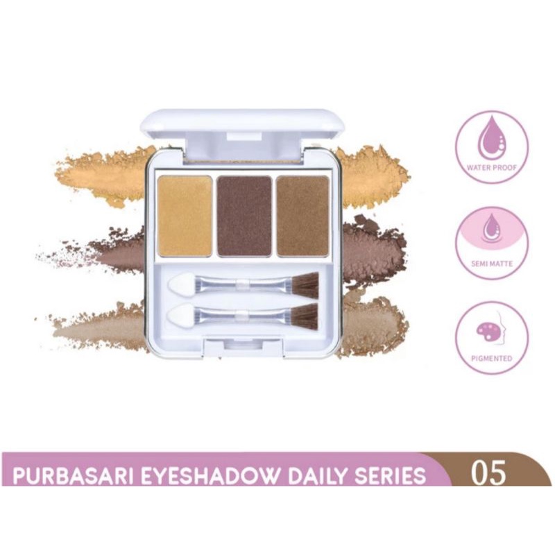 Jual Purbasari Eye Shadow Daily Series Dengan 3 Warna-Make Up- Series ...