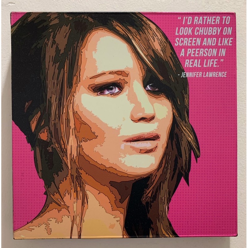 Jual Poster Kayu Stripe Jennifer Lawrence | Shopee Indonesia