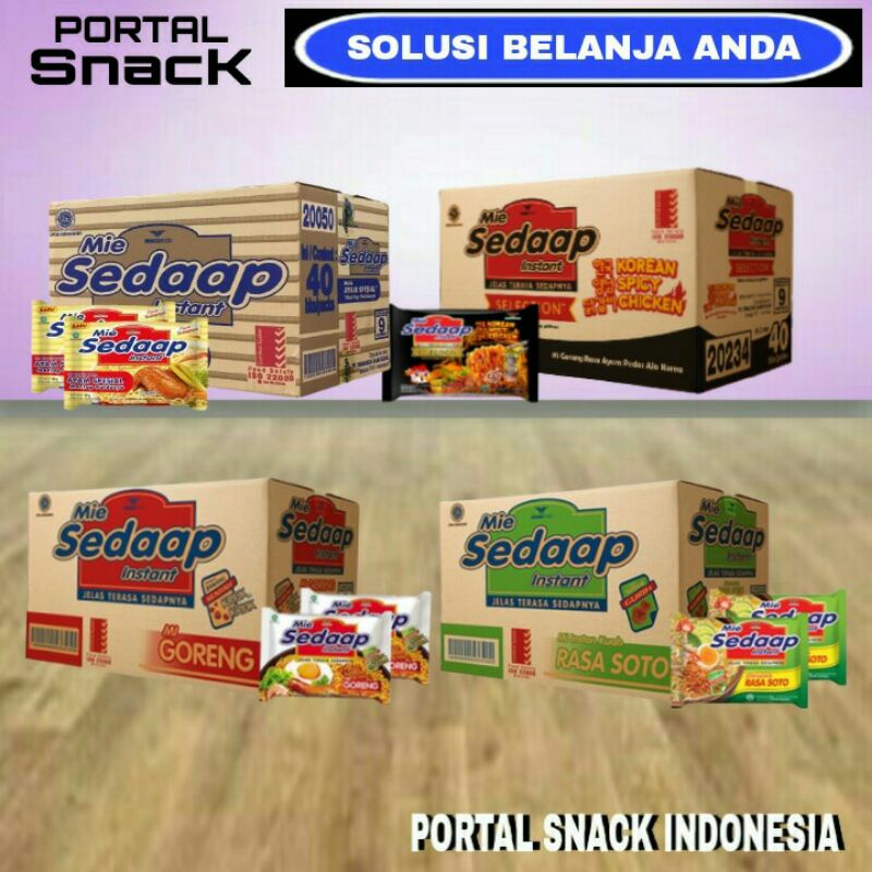 Jual SEDAAP mie instan all varian rasa 1Dus isi 40 pcs | Shopee Indonesia