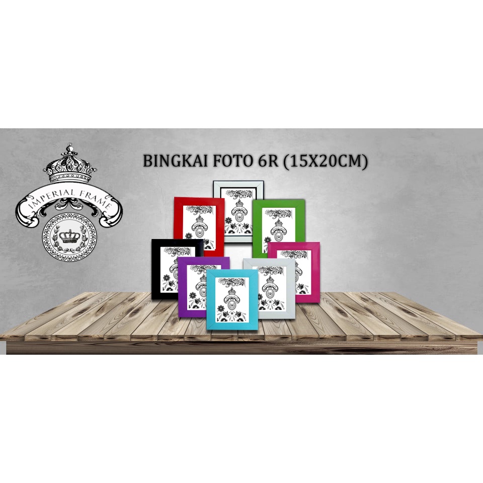 Jual Bingkai Figura Frame 6R (15,2X20,2 cm ) minimalis putih,hitam,coklat,gold,panda | Shopee ...
