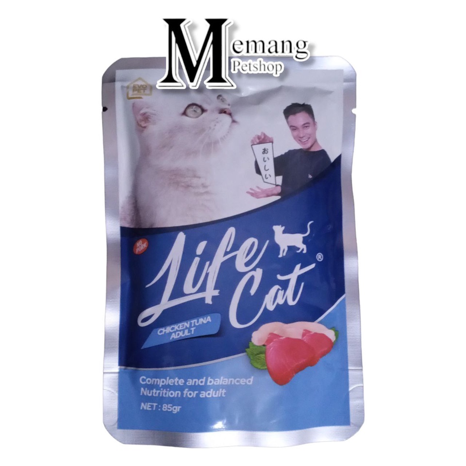 Jual Life Cat Pouch 85gram Chicken Tuna Adult - Lifecat Makanan Kucing ...