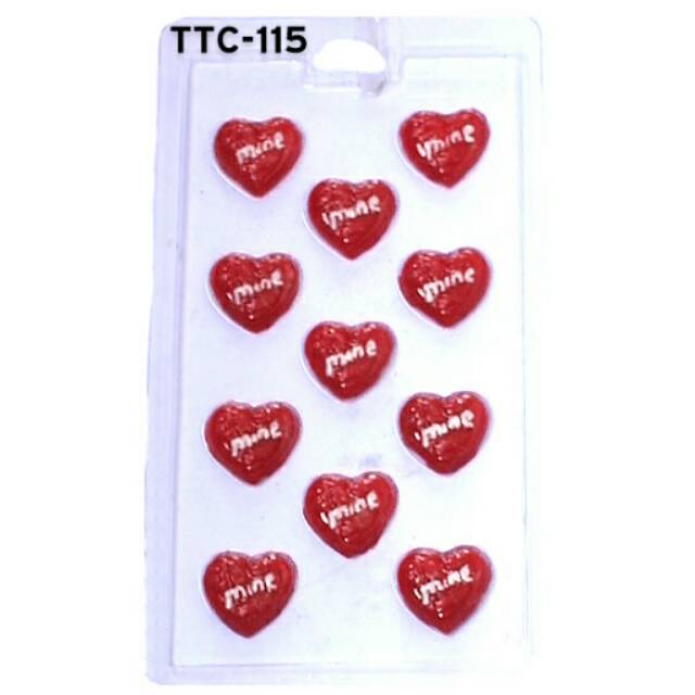 Jual Cetakan Coklat Mika TTC- 115 Hati | Shopee Indonesia