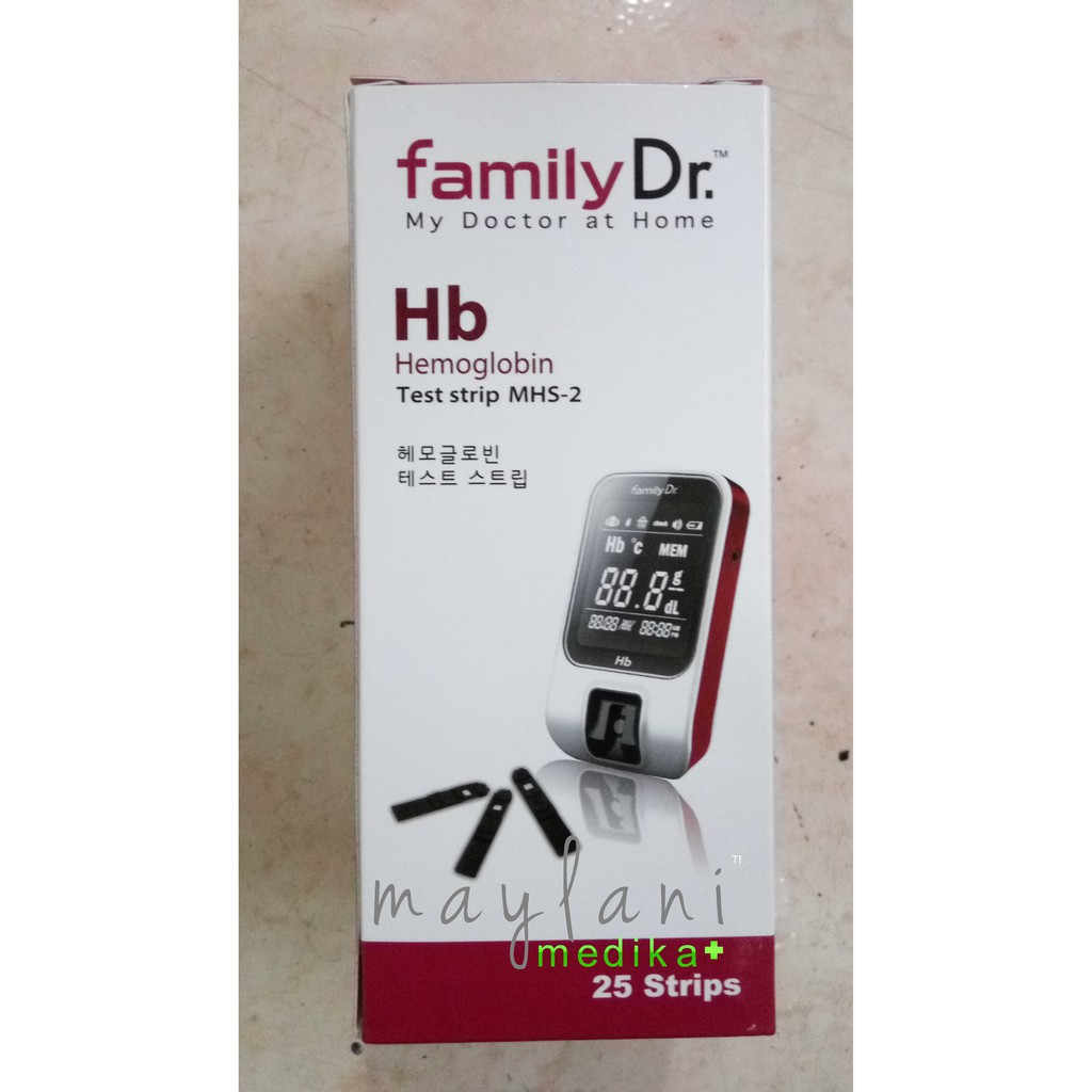 Jual Family Dr Strip Cek Hb Darah 25T STRIP HEMOGLOBIN HB METER | Shopee Indonesia