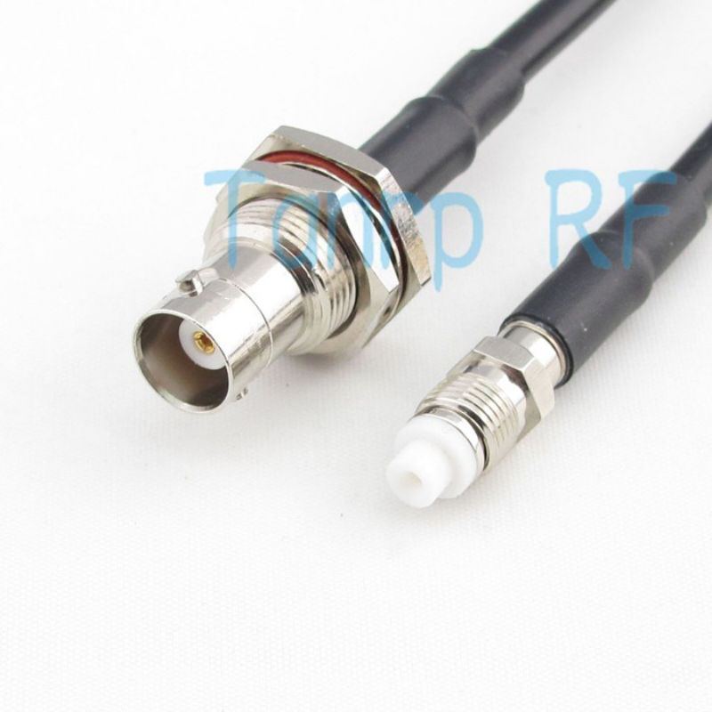 Jual kabel pigtail fme female to bnc female bulkhead rg58 | Shopee Indonesia