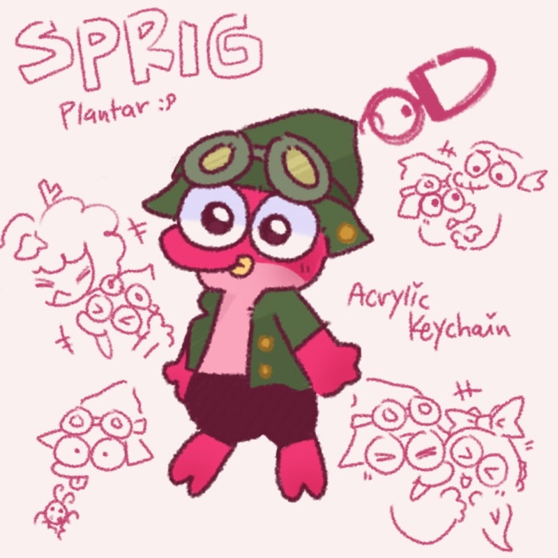 Jual [crispbiscuits] sprig plantar amphibia acrylic keychain | Shopee ...