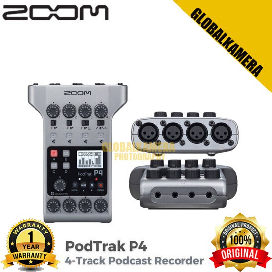Jual Zoom PodTrak P4 Portable Multitrack Podcast | Shopee Indonesia