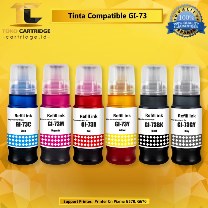 Jual Tinta Compatible GI-73 GI73 GI 73 gi73 Printer Cn Pixma G570 G670 Dye Ink | Shopee Indonesia