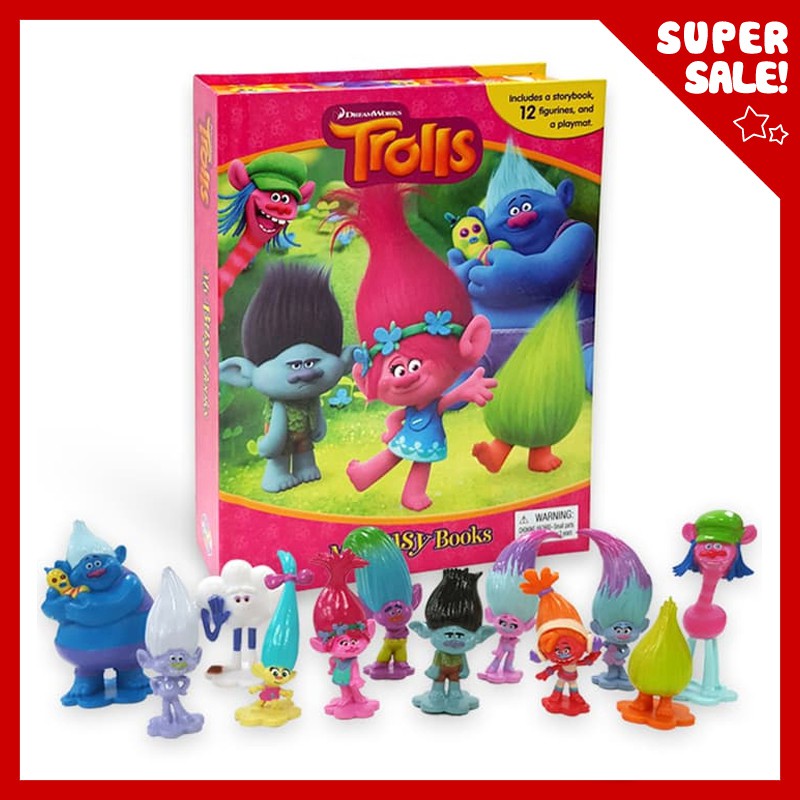 Jual (WP) My Busy Book Dreamworks Trolls includes a Storybook, 12 ...