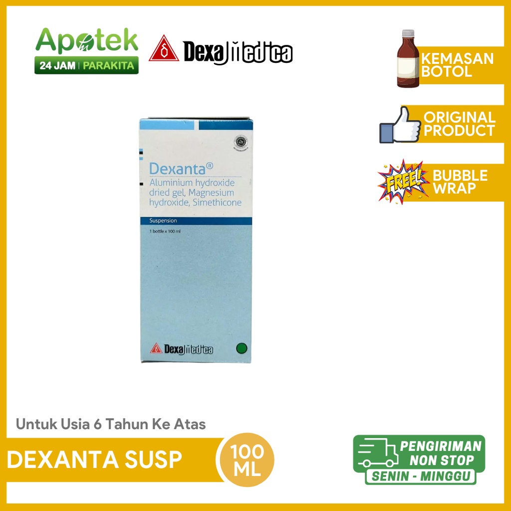 Jual Dexanta Obat Maag dan Lambung Sirup/ Tablet Suspensi | Shopee ...