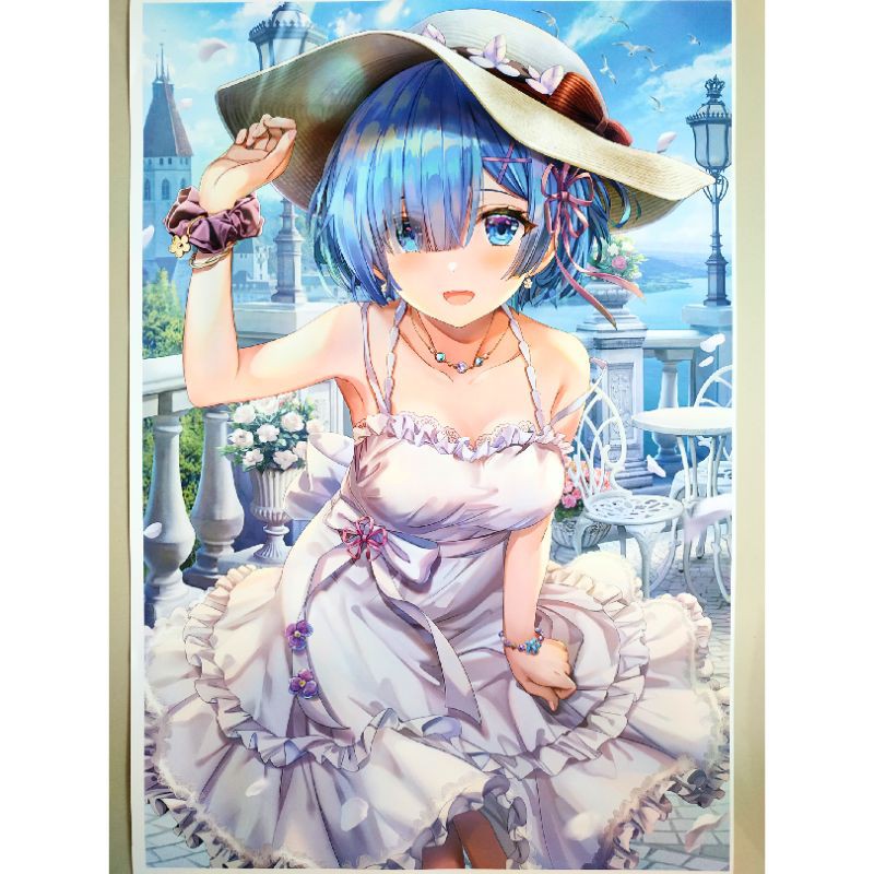 Jual Poster Anime ReZero kara Hajimeru Isekai Seikatsu 12 Rem Re:Zero ...