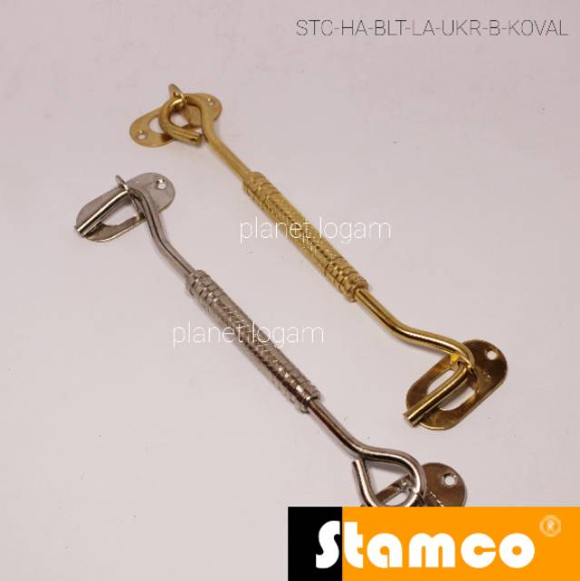 Jual Hak Angin Kait Jendela Bulat Lis A Ukir Besar Kaki Oval Uk. 8 ...