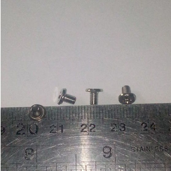 Jual BAUT BAUD SEKRUP SKRUP SCREW FLAT SILVER M3X5 3X5 HEAD 6mm LAPTOP ...