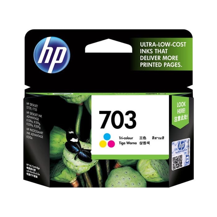 Jual K4urgs36t Tinta Hp 703 Color Original y2R01 | Shopee Indonesia