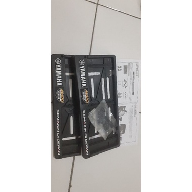 Jual cover bingkai plat motor honda yamaha asli | Shopee Indonesia