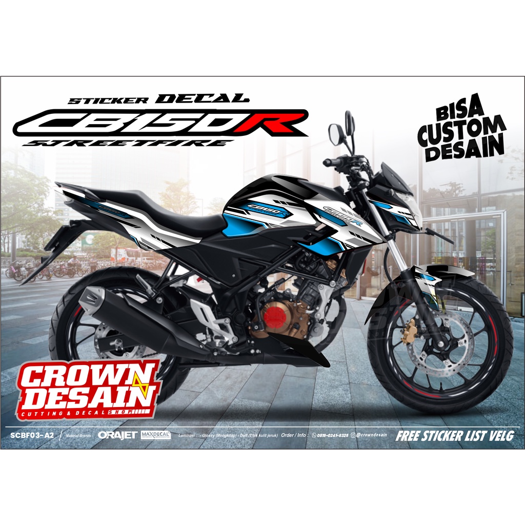 Jual striker striping cb150r old, striping semi full, custom desain ...