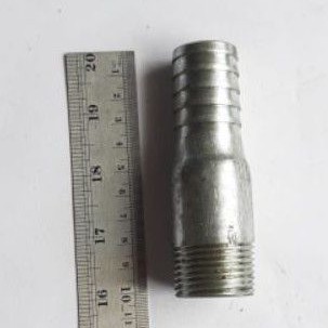 Jual TERMURAH KING NIPPLE 1 INCHI x 95 mm / NIPPLE SELANG STAINLESS ...