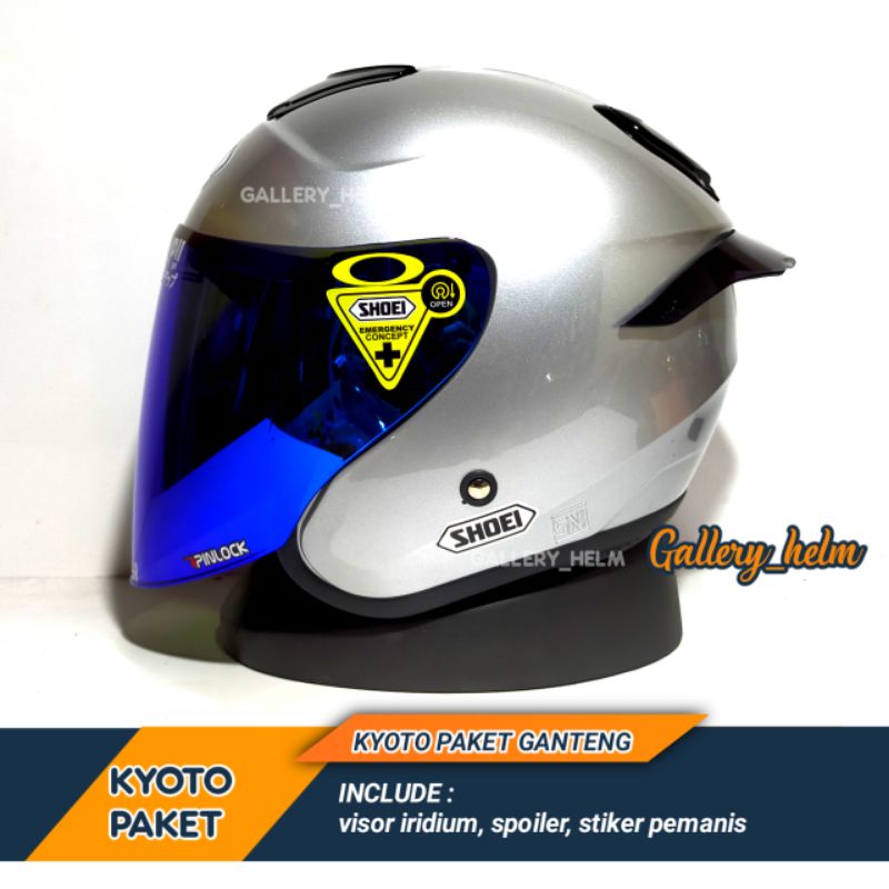 Jual HELM DYR OSAKA SILVER GLOSSY | MERK DYR | CUSTOM SHOEI | Shopee ...