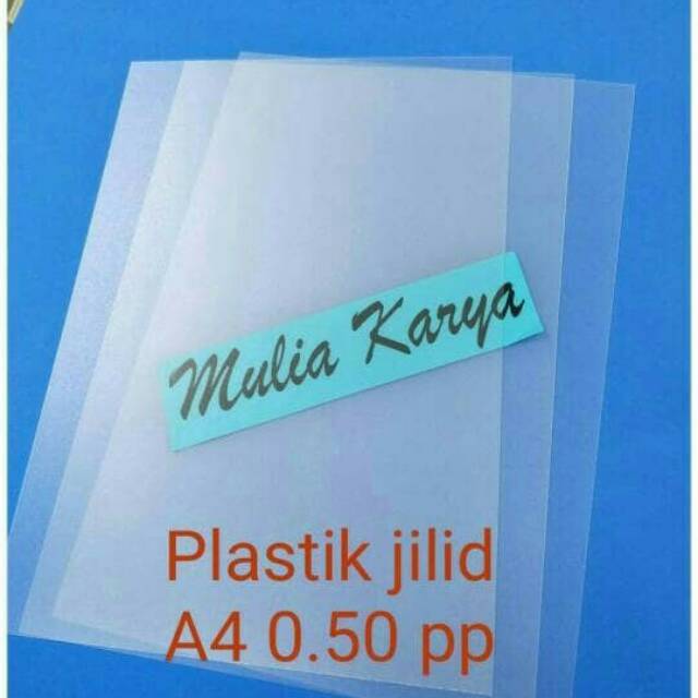 Jual Plastik mika jilid A4 atau F4 tebal 0.5 pp doff isi 10 lembar | Shopee Indonesia
