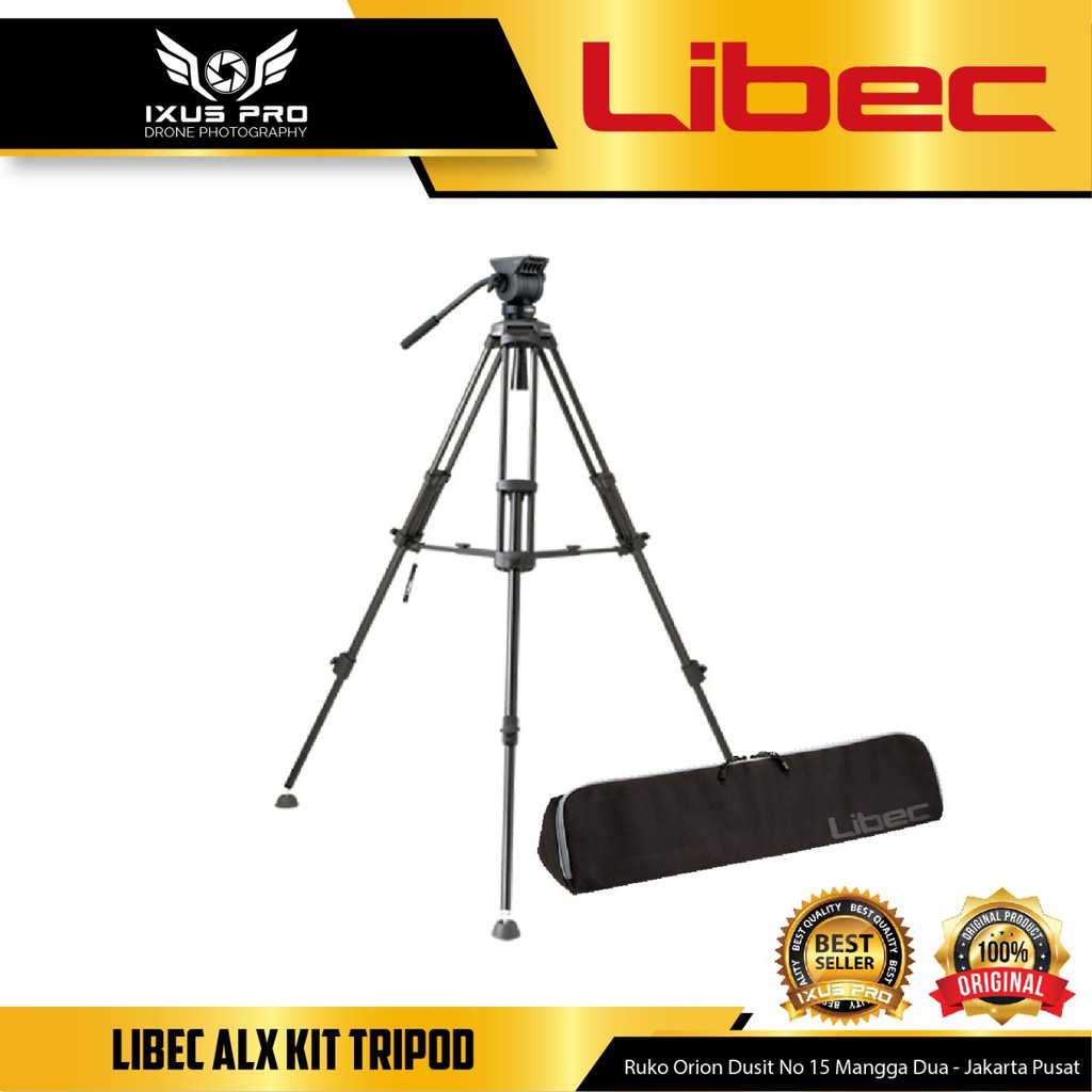 Jual Libec ALX KIT Tripod and Fluid Head Kit Free Tas tripod | Shopee Indonesia