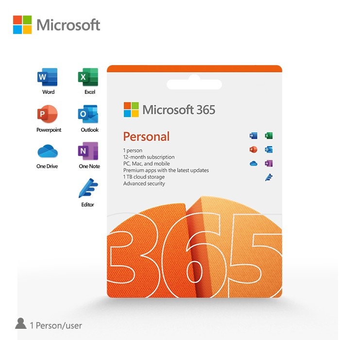 Jual MICROSOFT 365 Personal 1 Year Subscription | Shopee Indonesia