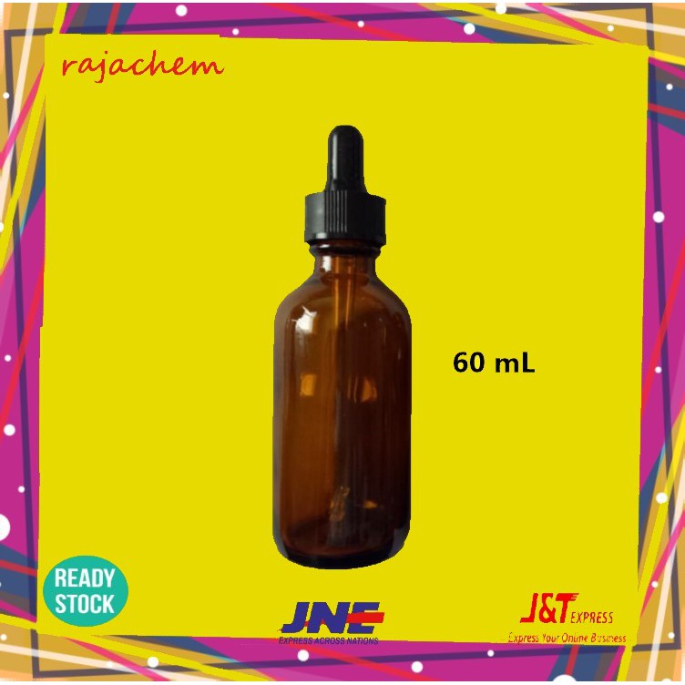 Jual Botol Pipet Kaca 60 ml Amber Childproof Segel - Botol Serum 60ml ...