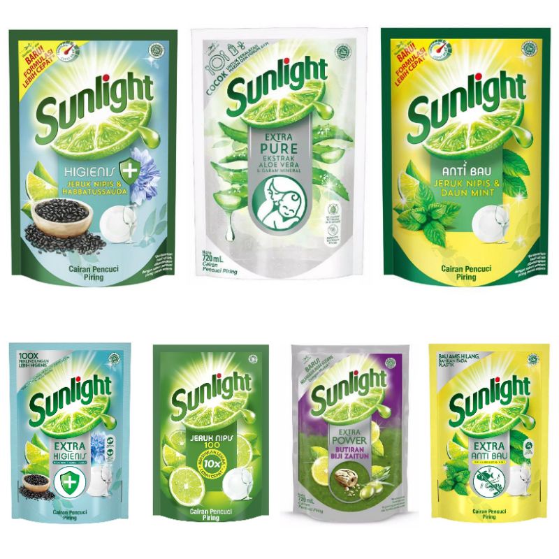 Jual Sunlight Sabun Cuci Piring All Varian Kemasan 650ml dan 560ml ...