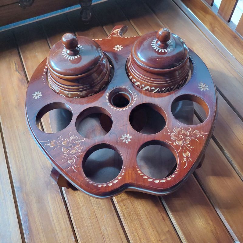 Jual Toples Tempat Aqua Model Apel Kerajinan Kayu Jati | Shopee Indonesia