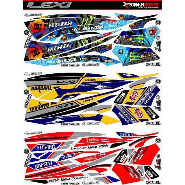 Jual Sticker/Striping Yamaha Lexi 125 #009 | Shopee Indonesia