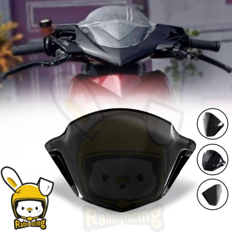Jual Visor BEAT Karbu lama MERK TGP warna hitam PEKAT BLACK WINSIL BEAT ...