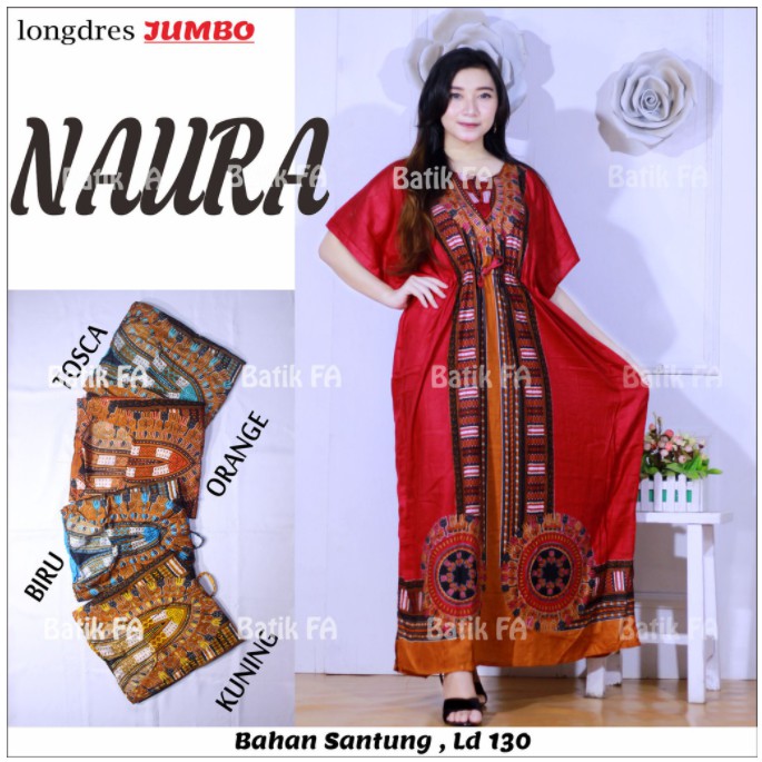 Jual Longdres Lowo Jumbo Batik - Motif Cindai - Leher O - Bumil ...
