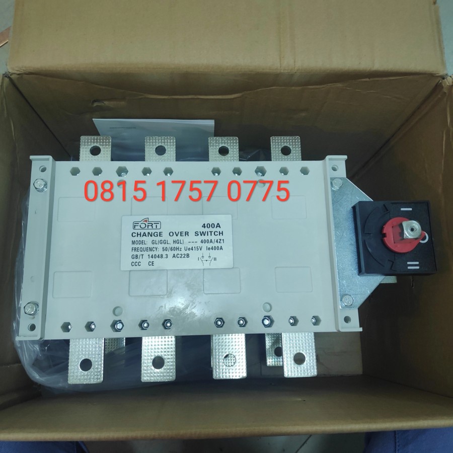 Jual COS Change over switch 400A 4 pole ohm saklar fort 4P 4pole GGLZ-400/4 | Shopee Indonesia