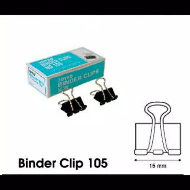 Jual Binder clip 105 (15mm), 107 (19mm), 111 (25mm), 155 (32mm), 200 ...