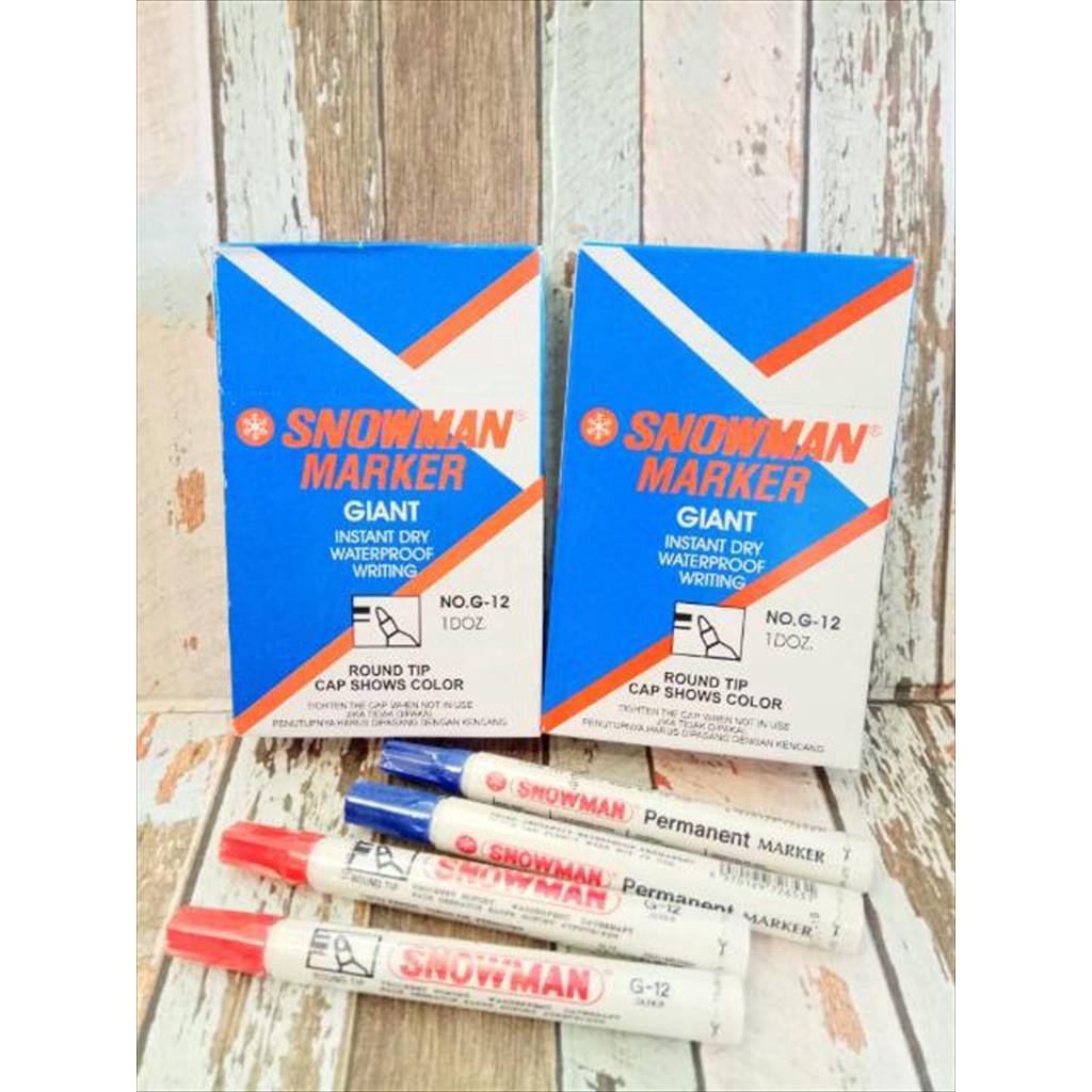 Jual Spidol Snowman Marker HITAM (PCS) | Shopee Indonesia