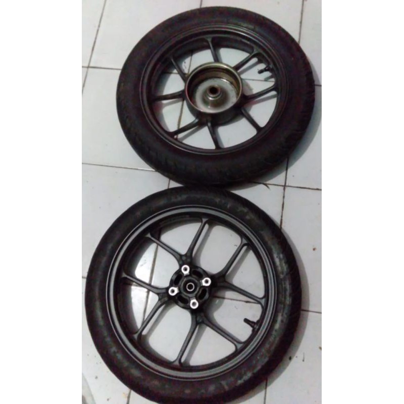 Jual Velg Asli OriginaL AHM Baru Berikut Ban Tubless Honda Beat LED ...