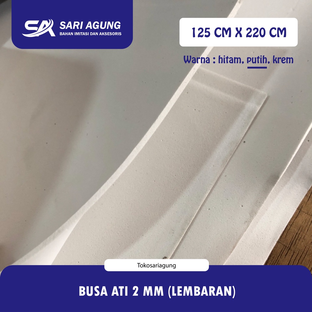 Jual BUSA ATI 2 MM 220 cm x 125 cm (LEMBARAN) SPON EVA FOAM MAT ...