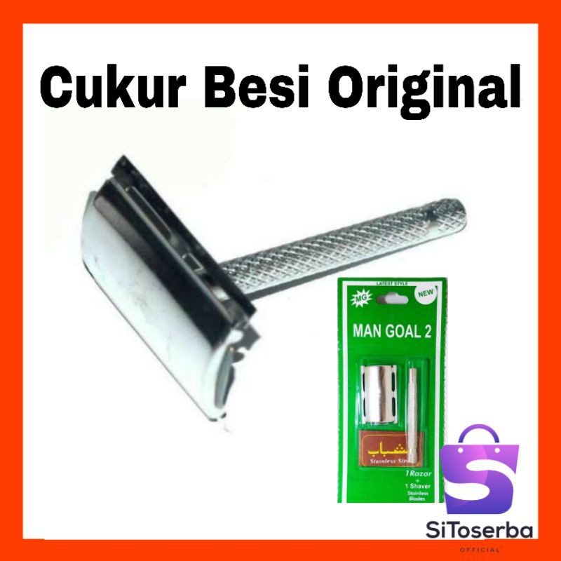 Jual (ORIGINAL) ALAT CUKUR BESI ORIGINAL STAINLESS STEEL + SILET - KUAT ...
