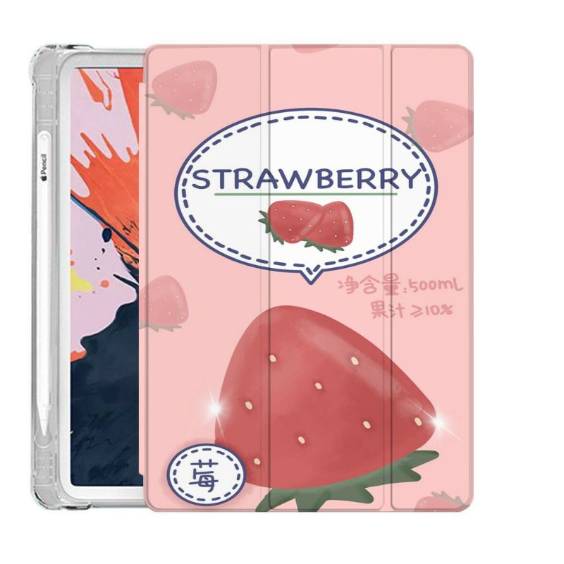 Jual strawberry peach case ipad air 1 2 3 4 10.9 ipad mini 4 5 IPAD 5 6 ...