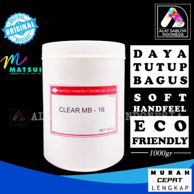 Jual TINTA SABLON RUBBER MATSUI CLEAR MB 1KG | Shopee Indonesia