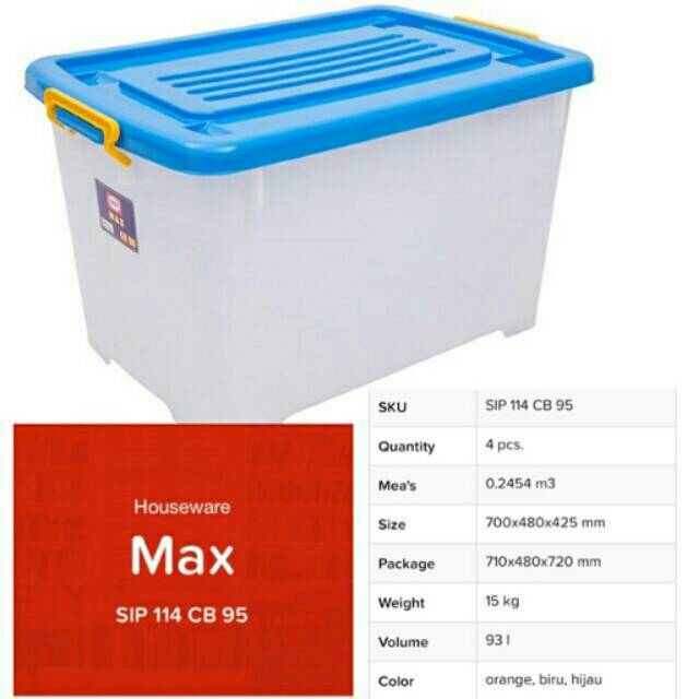 Jual box container shinpo 95 liter max cb 95 | Shopee Indonesia