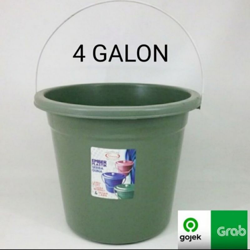 Jual EMBER PLASTIK 4GALON/16 LITER EMBER GREAT/BAHAN PLASTIK TEBAL ...