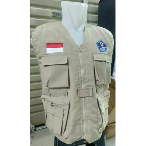 Jual Rompi relawan covid19/Rompi satgas covid19/Rompi lapangan cream ...
