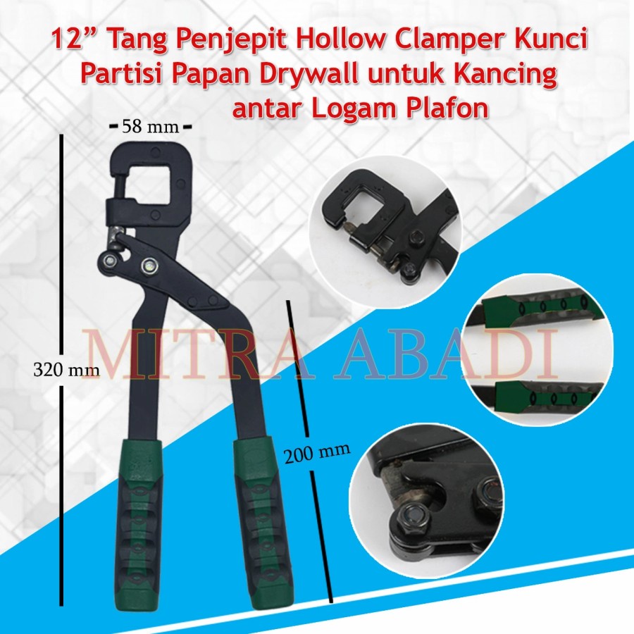 Jual Tang Penjepit Hollow Clampers / Alloy Keel Pliers 12" | Shopee ...