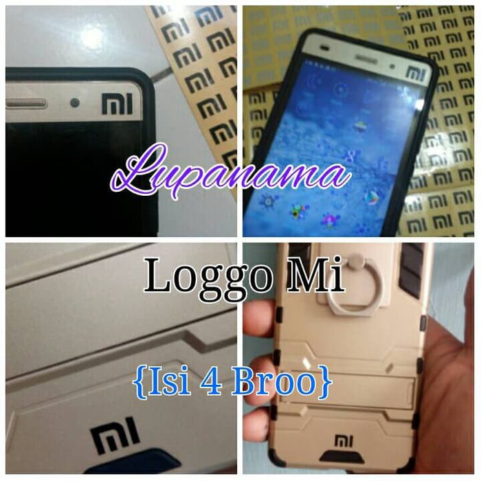 Jual stiker Mi loggo Mi sticker loggo Mi ( isi 4 ) | Shopee Indonesia