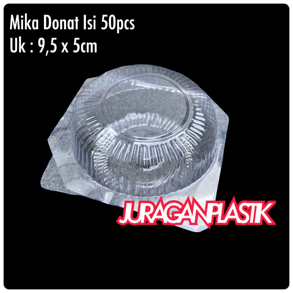 Jual MIKA DONAT - TRAY DONUT BULAT - TEMPAT ROTI KUE ISI 50PCS | Shopee ...
