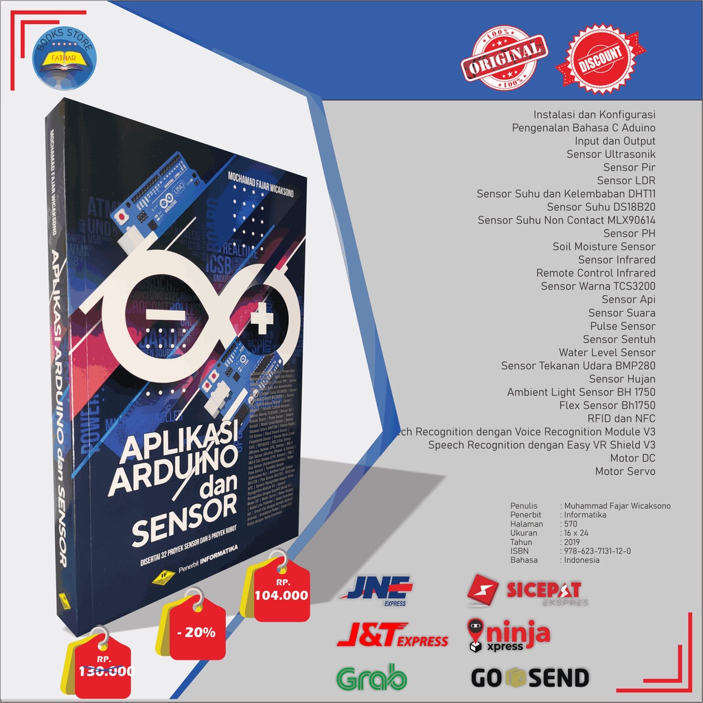 Jual Buku Aplikasi Arduino dan Sensor | Shopee Indonesia