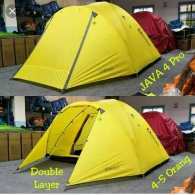 Jual Tenda bekas Great Outdoor Java4 Pro warna kuning. Tent | Shopee ...