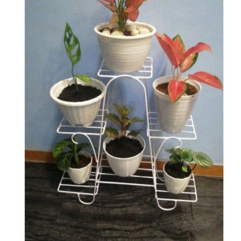 Jual Rak pot minimalis/ rak pot 6 dudukan/ rak pot murah | Shopee Indonesia