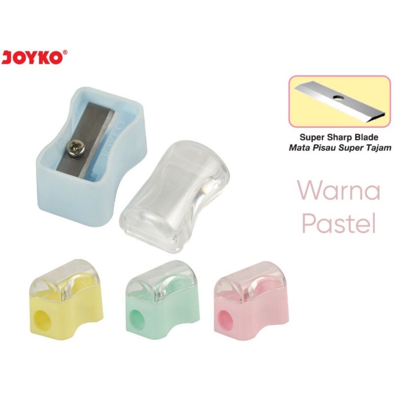 Jual Rautan / Serutan / Sharpener JOYKO SP-362 Warna Pastel | Shopee ...