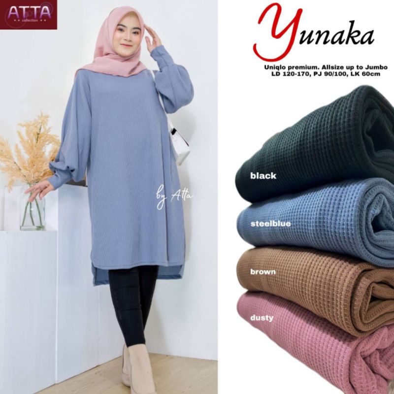 Jual Tunik Jumbo Big Size LD 120 - 170 cm 3L 4L 5L 6L 7L Bahan Uniqlo Premium Ori Atta Yunaka ...